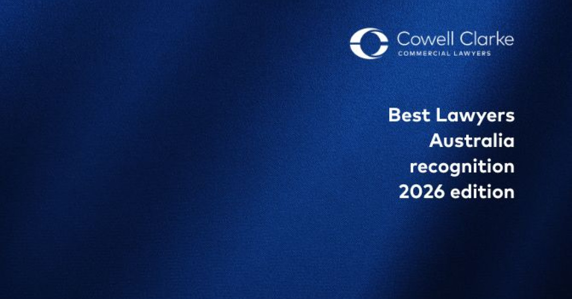 Media Release | Cowell Clarke Lawyers recognised in 2026 edition of The Best Lawyers in ...
